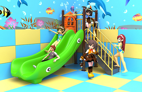 Qiao Qiao kids outdoor playground equipment Multi-function children play toys plastic playhouse ...