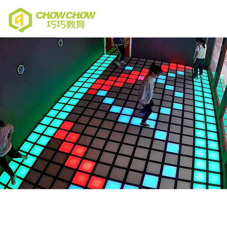QiaoQiao indoor amusement park playground kids Activate Game Led Floor ...